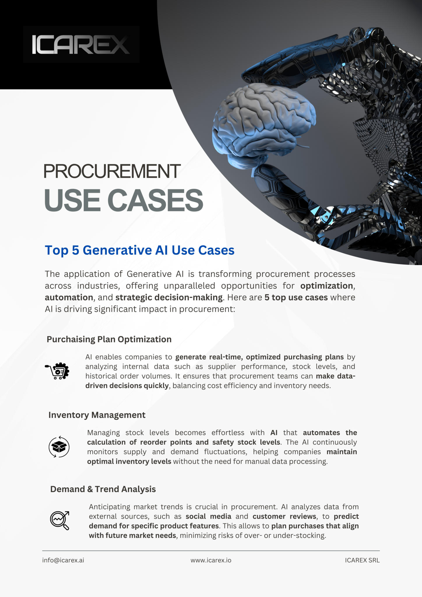 Top 5 Generative AI Use Cases in Procurement Top 5 Generative AI Use Cases in Procurement